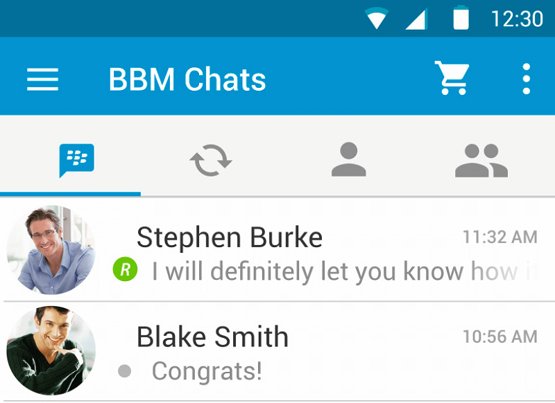 BlackBerry Messenger a primit Material Design